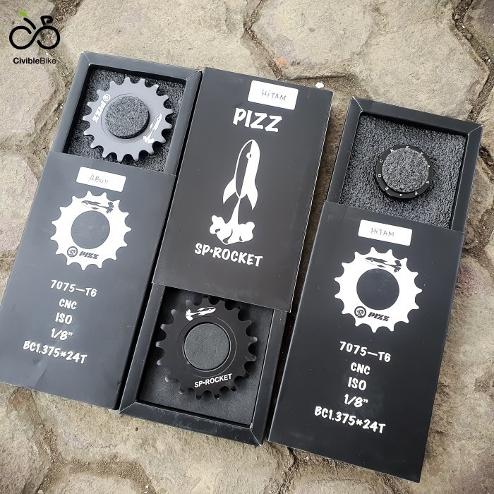 Jual New!! Cog Alloy 7075 Pizz Rocket 15T dan 17T Super Ringan | Shopee ...