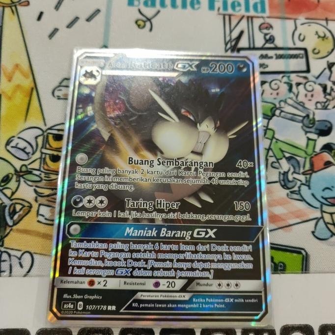 Jual Kartu Pokemon TCG ID AS4A Indonesia Alolan Raticate GX RR | Shopee Indonesia