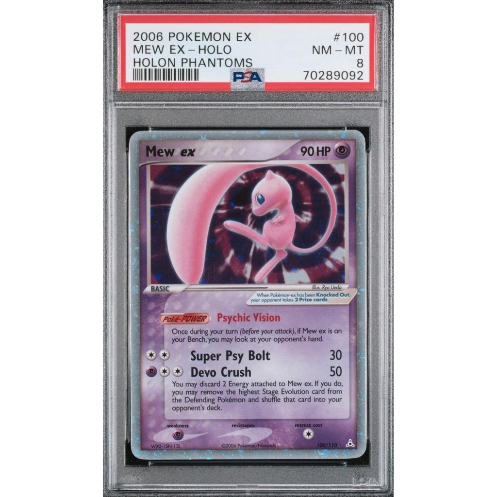 Jual Kartu Pokemon TCG EN English EX Holon Phantoms Mew EX PSA 8 ...