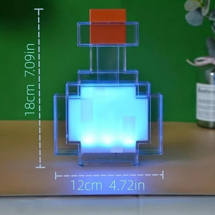 Jual MOJANG THINKGEEK LAMPU LED MINECRAFT POTION BOTTLE COLOR CHANGING ...
