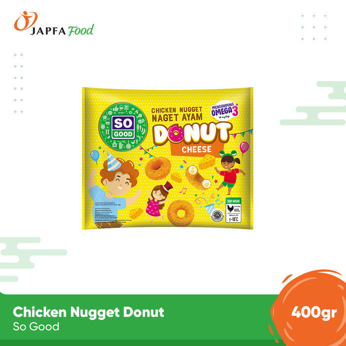 Jual So Good Chicken Nugget Donut Cheese / Naget Ayam Keju 400gr | Shopee Indonesia