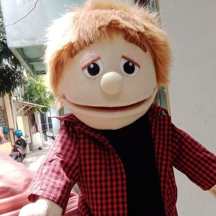 Jual boneka muppet cablak ventriloquist dongeng rambut jabrik | Shopee ...