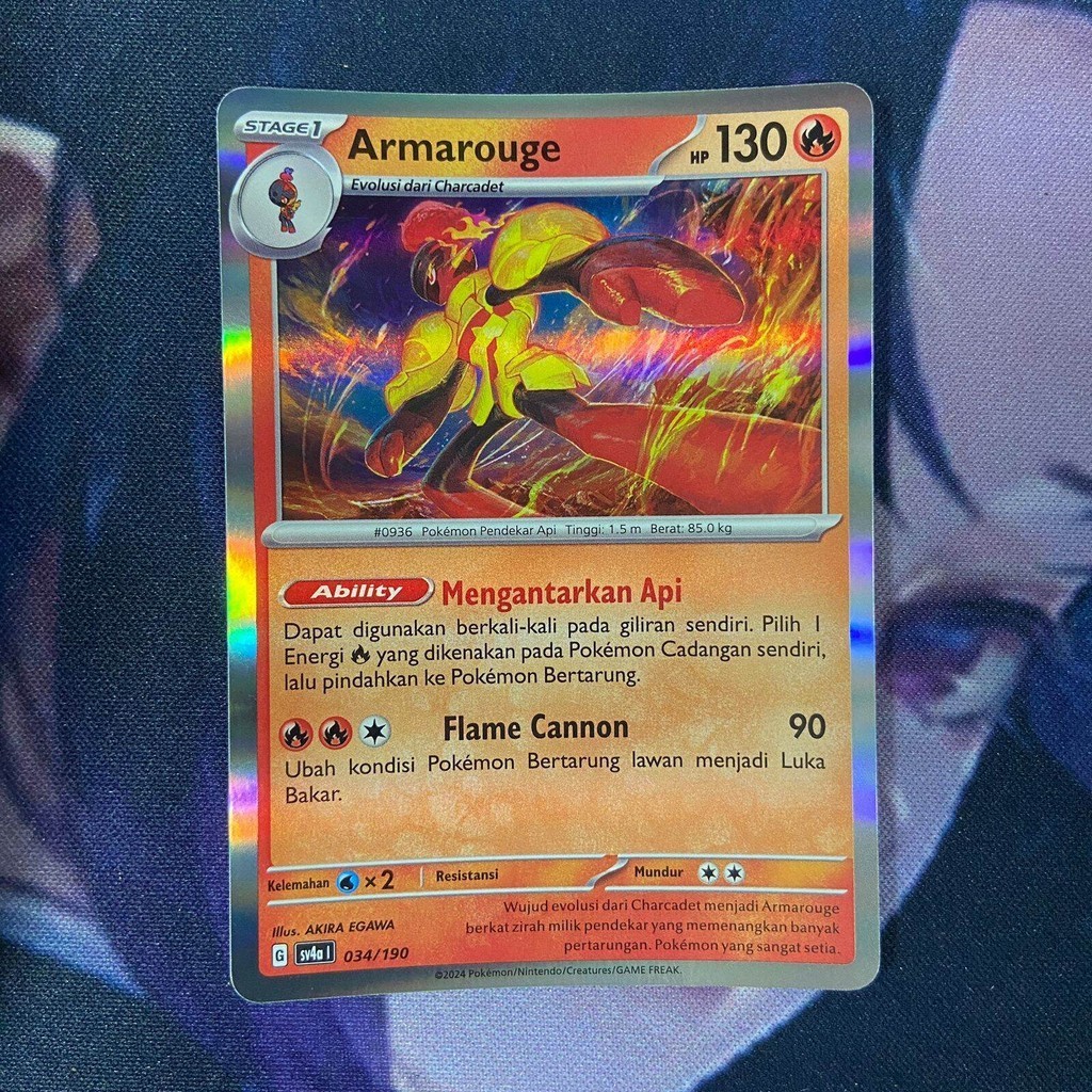 Jual pokemon (ID) armarouge - SV4a 034/190 - FOIL | Shopee Indonesia