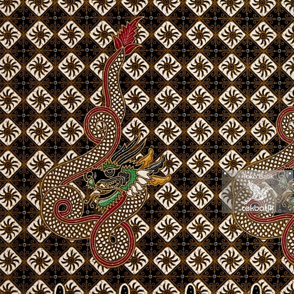 Jual Kain Batik - Motif SOGAN Gading Naga Jawa Modern Spesial Ukuran ...