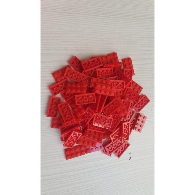 Jual LEGO Brick 2x4 Plate Red Many Colors Part 2 x 4 3020 | Shopee ...