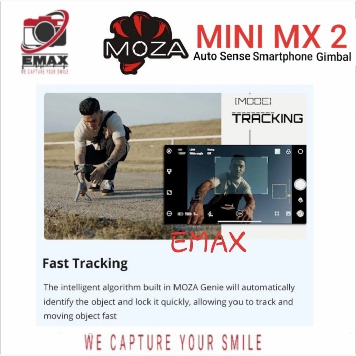 Jual Moza Mini Mx 2 3-Axis Gimbal Stabilizer Moza Mini Mx2 Ai Hp Actioncam | Shopee Indonesia