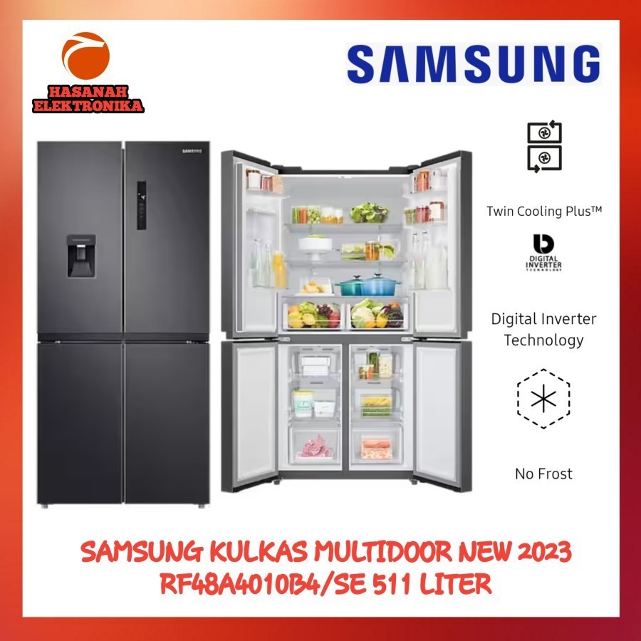 Jual SAMSUNG RF48A4010B4 KULKAS MULTIDOOR 511 LITER TWIN COOLING PLUS ...