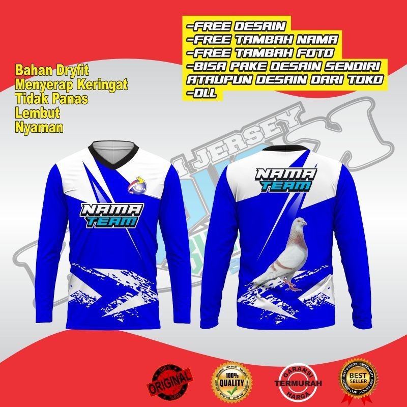 Jual jersey merpati free desain | Shopee Indonesia