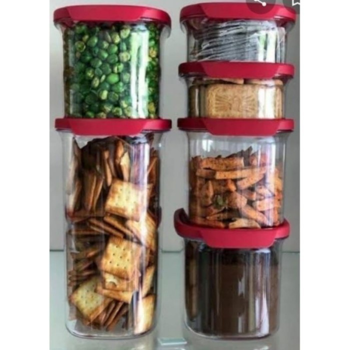 Jual Tupperware Ultra Container 6Pcs Free Toples Set | Shopee Indonesia