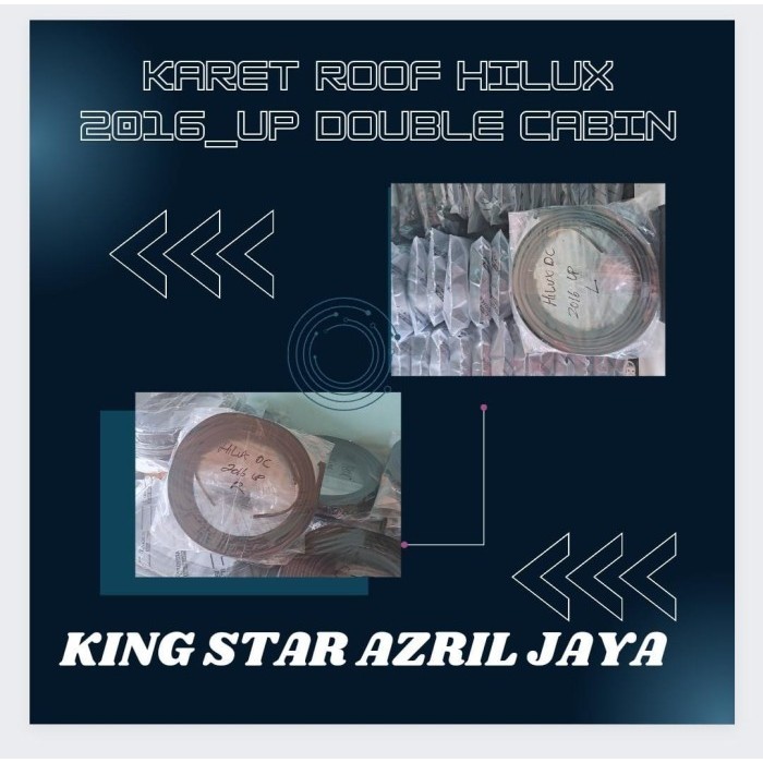 Jual Terbaru! Karet Roof/List Atap Mobil/List Moulding Roof Hilux Dc ...