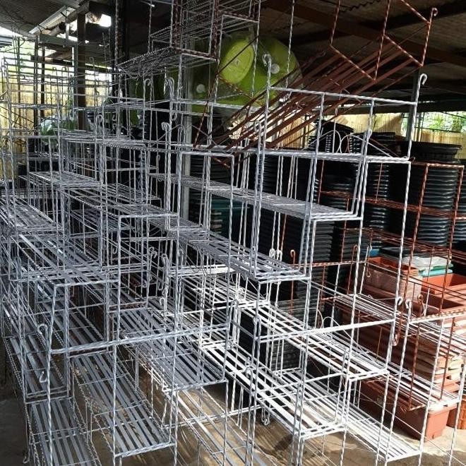 Jual Rak Pot Besi 3 Susun Tanaman / Susun 3 / Rak Susun Tangga Tembaga ...