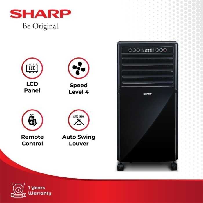Jual Sharp Air Cooler PJ-A77TY-B Twice Cooling Black 80 Watt Palu | Shopee Indonesia