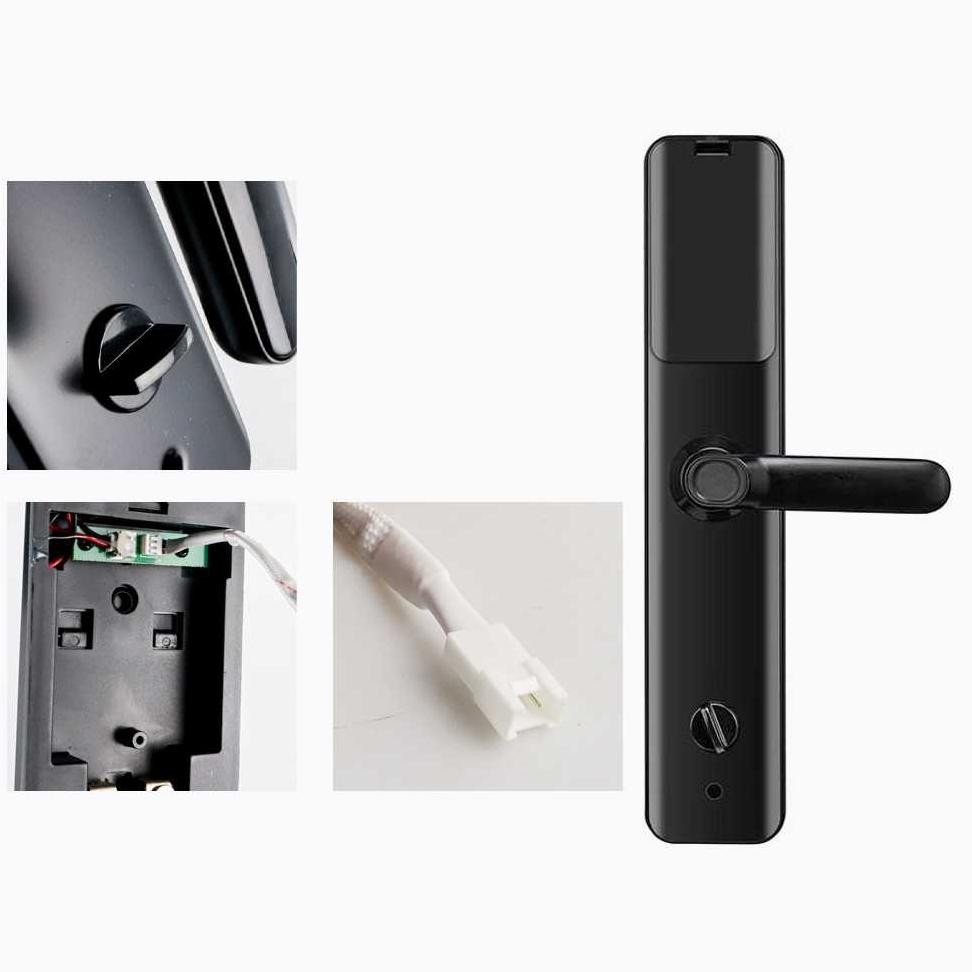 Jual NEW TAFFHOME SMART DOOR LOCK PASSWORD FINGERPRINT CARD RFID ALARM - XR24 1902J | Shopee ...