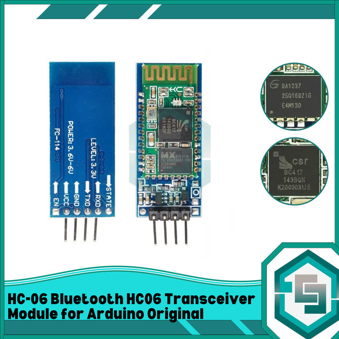 Jual HC-06 BLUETOOTH HC06 TRANSCEIVER MODULE FOR ARDUINO ORIGINAL | Shopee Indonesia