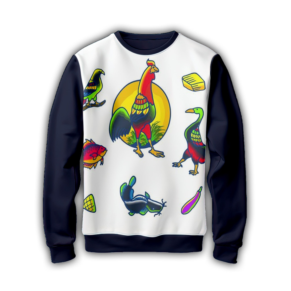 Jual Sweater Anak Unik Ayam Jago v2 Ayam Jago Lucu Anak 3D Printing ...