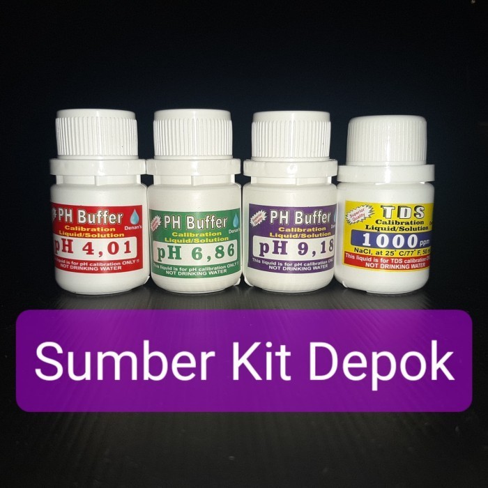 Jual Paket lengkap cairan kalibrasi ph dan tds meter calibration fullpacked | Shopee Indonesia