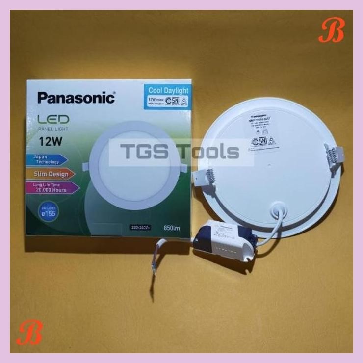Jual LED DOWNLIGHT PANEL 12W 12 W 12WATT 12 WATT PANASONIC BULAT | Shopee Indonesia