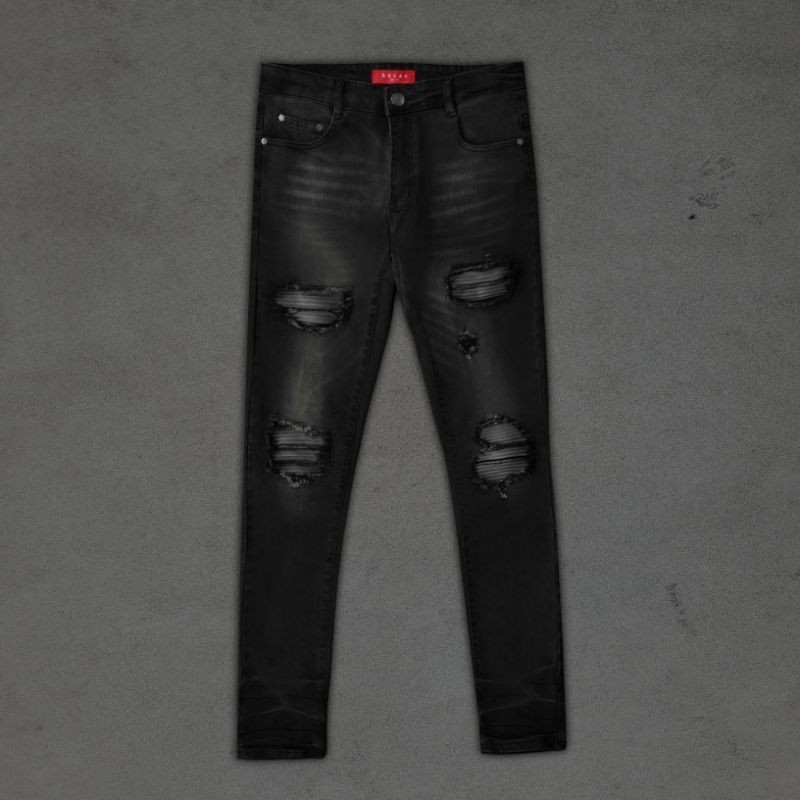 Jual Celana Rucas co Season 12 Dark Grey Caviar Leather Jeans | Shopee ...
