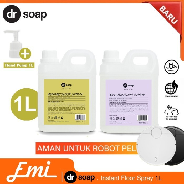 Jual dr soap Instant Floor Spray 1L Sabun untuk Robot Vacuum Cleaner ...