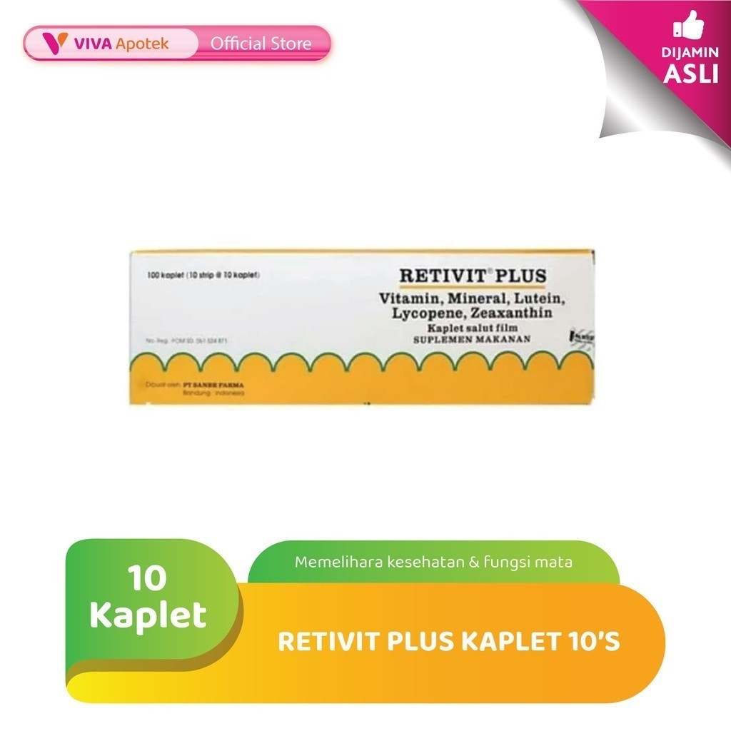 Jual Retivit Plus Vitamin untuk kesehatan Mata (10 Kapusl) | Shopee ...