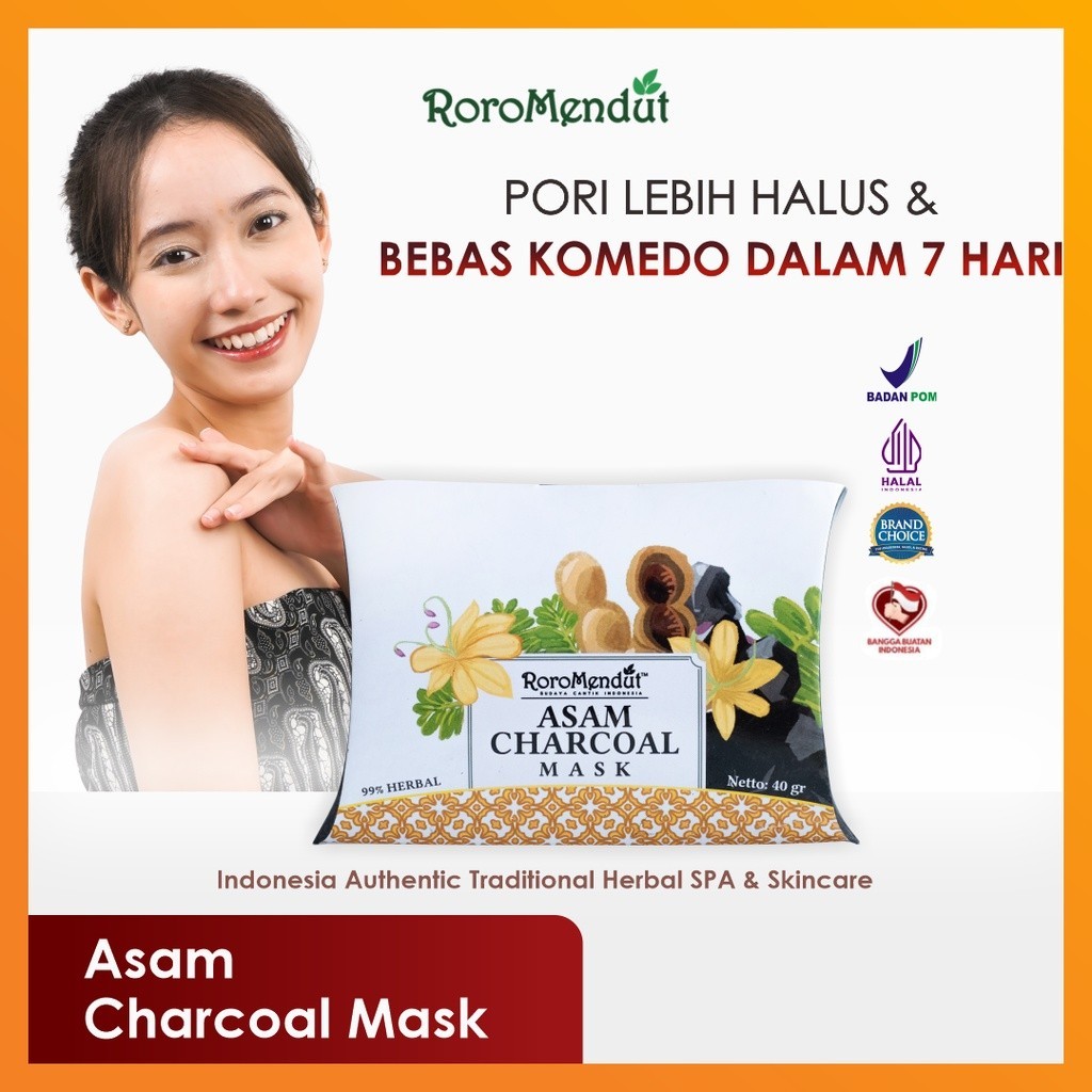 Jual 𝐑𝐎𝐑𝐎 𝐌𝐄𝐍𝐃𝐔𝐓 ASAM CHARCOAL FACE MASK | Shopee Indonesia