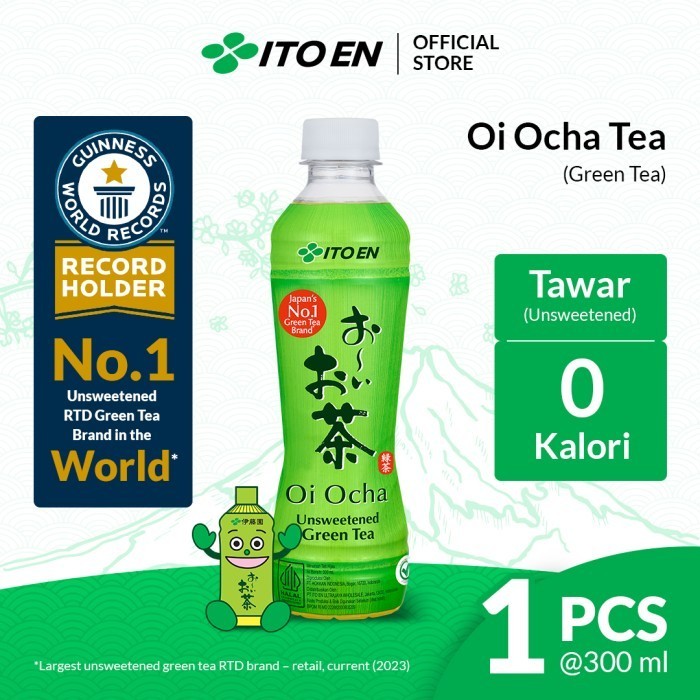 Jual ITO EN Oi Ocha Green Tea No Sugar 300ml - Teh Antioksidan Sehat ...