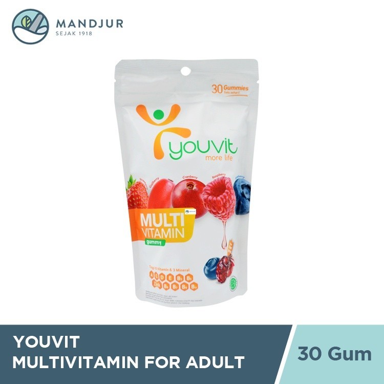 Jual Youvit Multivitamin For Adult 30 Gummies - Multivitamin Gummy ...