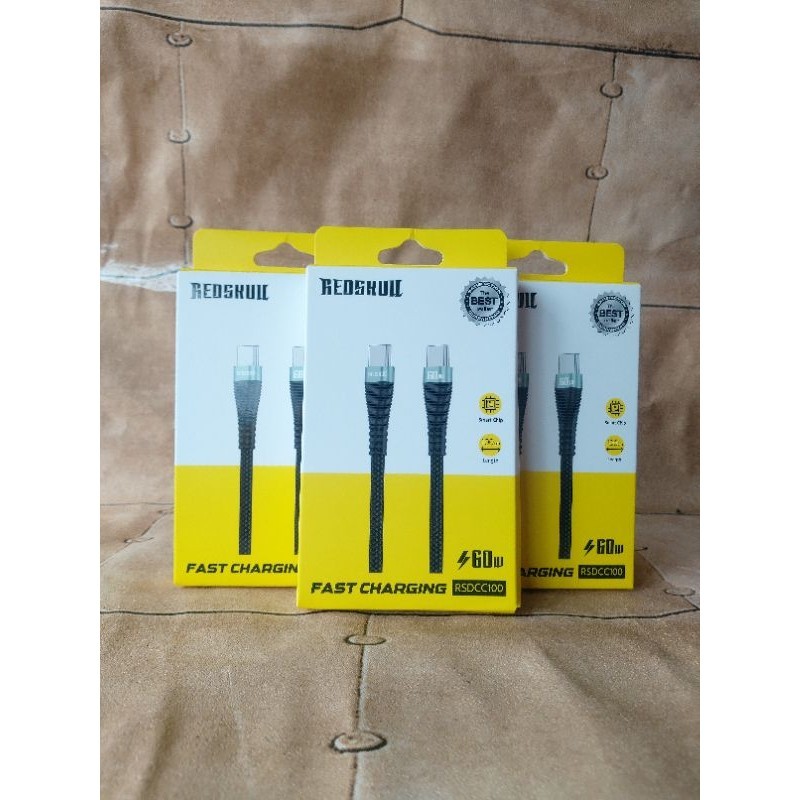 Jual Vivan/Robot/REDSKULL RSDCC100 Data Cable Type-C To Type-C Fast ...
