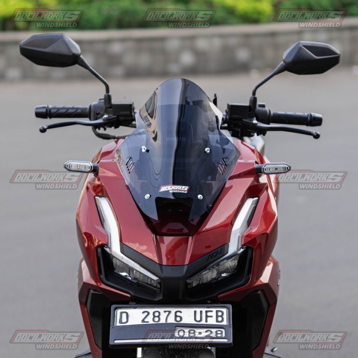 Jual Windshield Visor Adv 150 Dan Adv 160 Model V1 V2 Sirip | Shopee ...