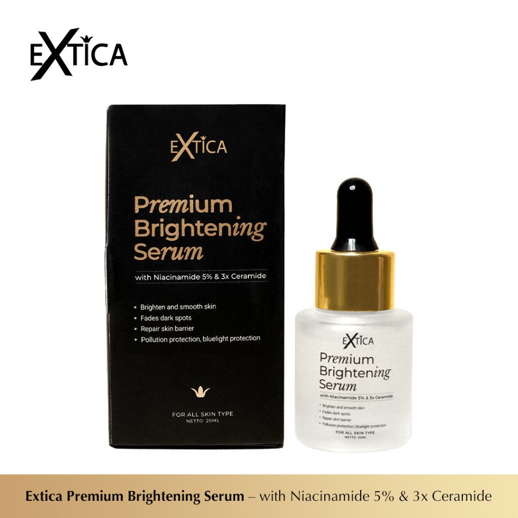 Jual EXTICA Premium Brightening Serum Wajah BPOM 20 ML Niacinamide 5% ...