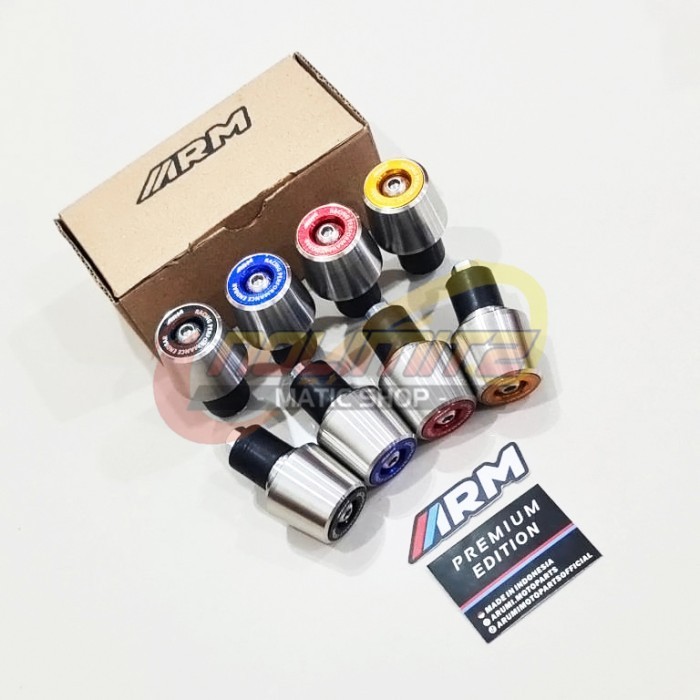 Jual Jalu Stang Arm Premium Two Tone Bar End Stainless Steel Universal ...