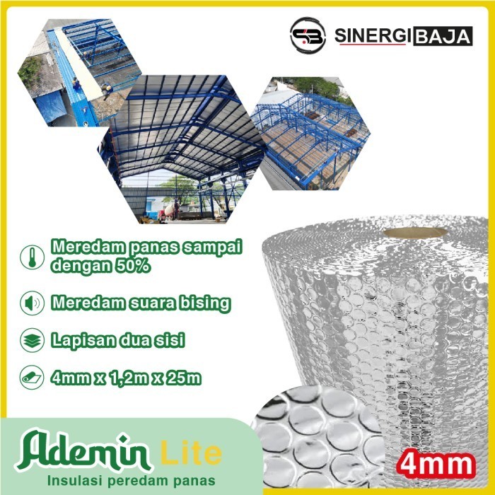 Jual Aluminium Foil Bubble Peredam Panas Atap Ademin Lite Luar Kota ...
