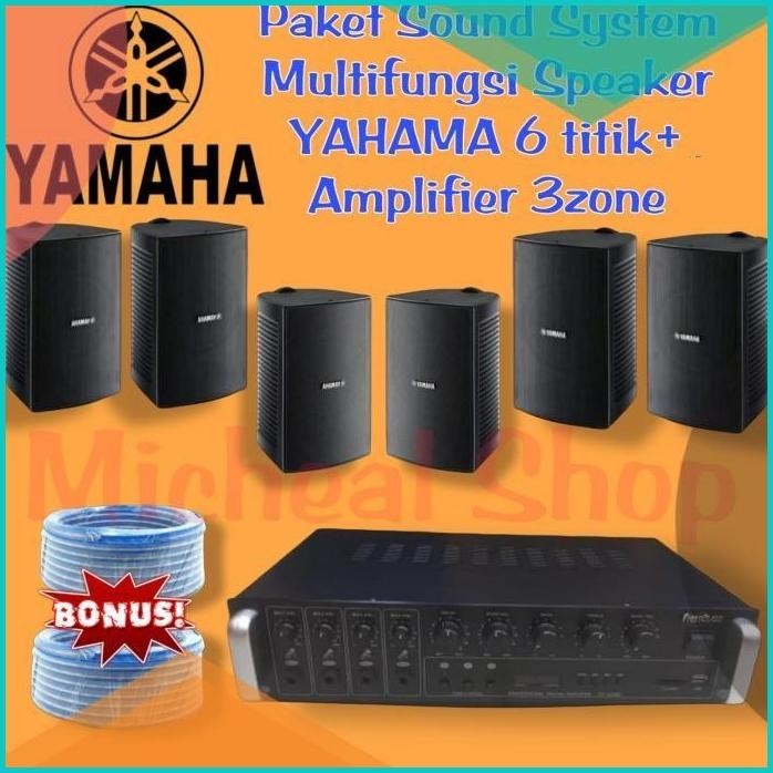 Jual PAKET SOUND SYSTEM RESTO CAFE SPEAKER YAMAHA VS 6 /6TITIK +AMPLI 3ZONE | Shopee Indonesia