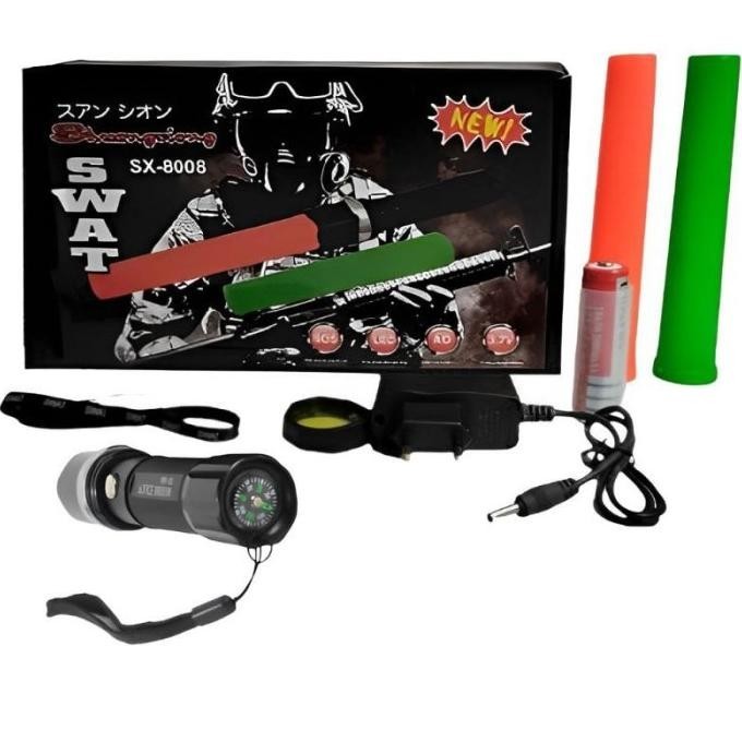Jual New - senter swat police V-677/senter polisi/senter lalu lintas ...