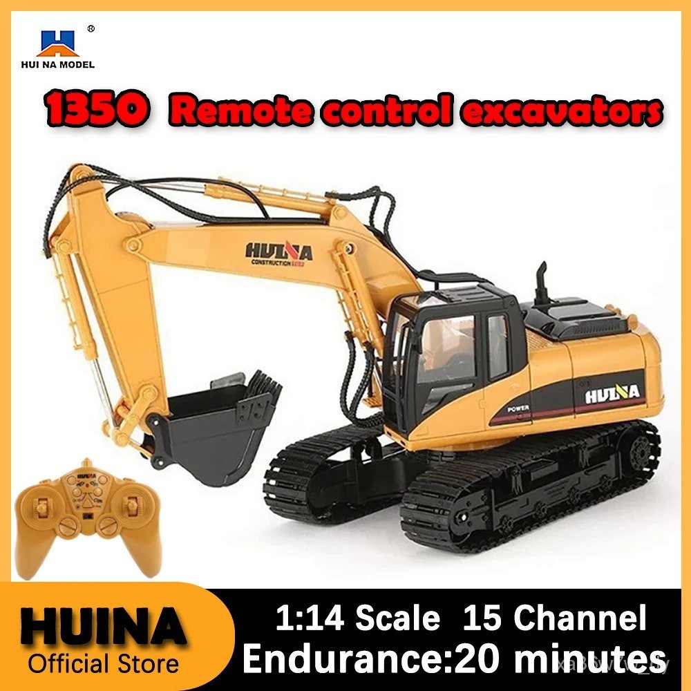 Jual HUINA 1350 Rc Truk Remote Kontrol Traktor Mini Excavator RC Mobil ...
