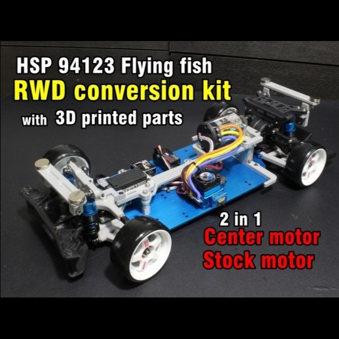 Jual HSP 94123 Flying Fish RWD sion kit 3D print model | Shopee Indonesia
