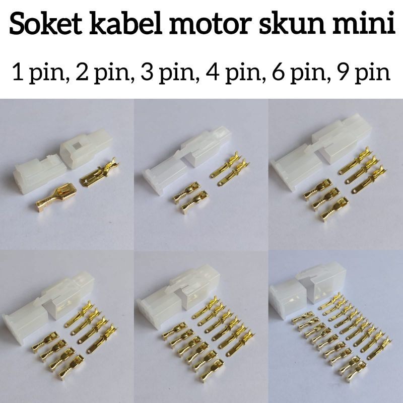 Jual Soket Kabel Motor Mobil 1 2 3 4 6 9 Pin Socket Cable Motor Mobil ...