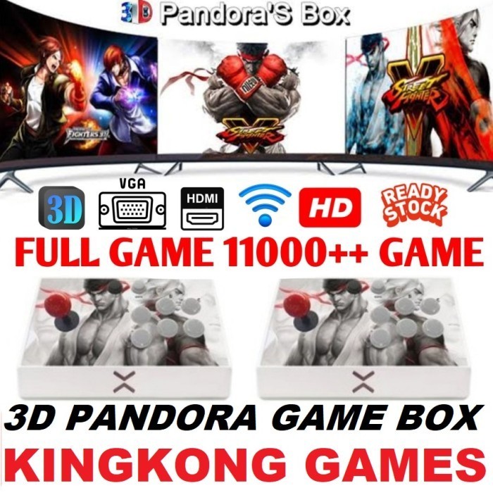 Jual PANDORA GAME BOX 3D ARCADE CONSOLE WIRELESS PANDORA E-SPORT GAME ...