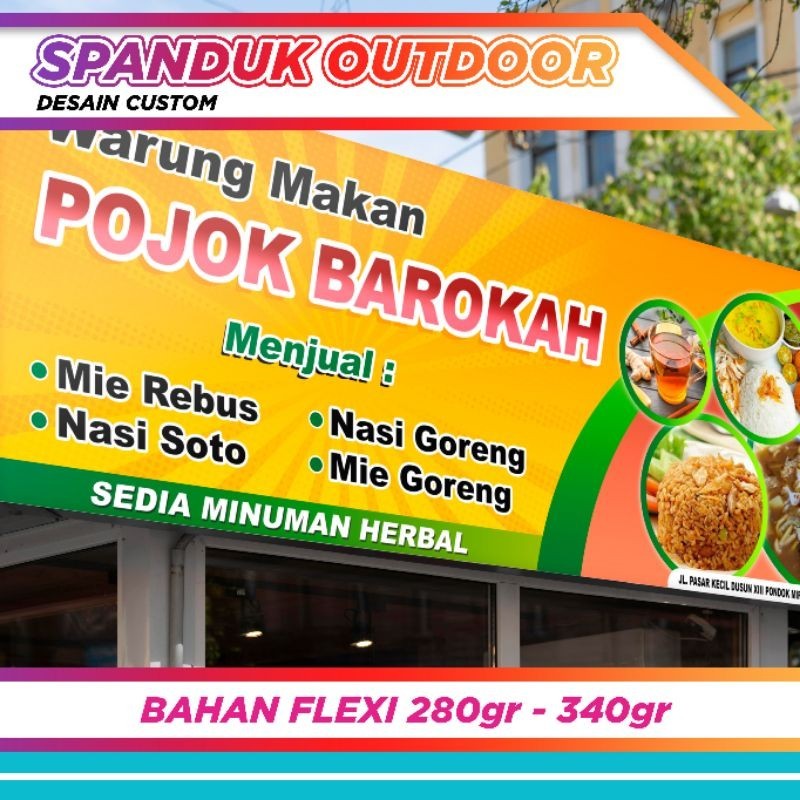 Jual CETAK SPANDUK/BLACK OUT HIGH RESOLUTION | Shopee Indonesia