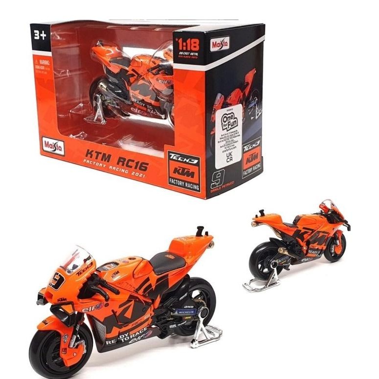 Jual Maisto MotoGP 2021 KTM RC16 Tech3 #9 Danilo Petrucci | Shopee ...