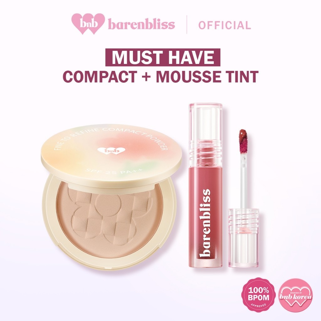 Jual BNB barenbliss Paket Compact Powder x Mousse Tint Terbaru | Shopee ...