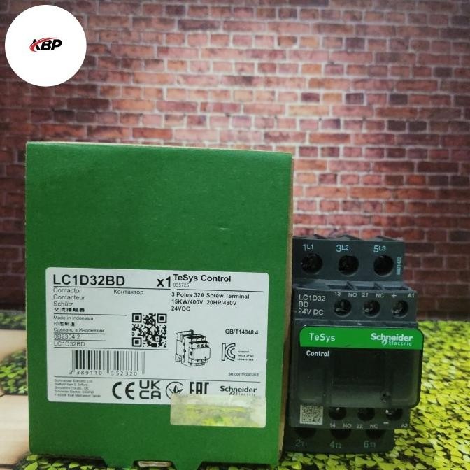 Jual kontaktor Schneider LC1D32BD 24vdc Contactor Lc1d32 24v dc Tele ...
