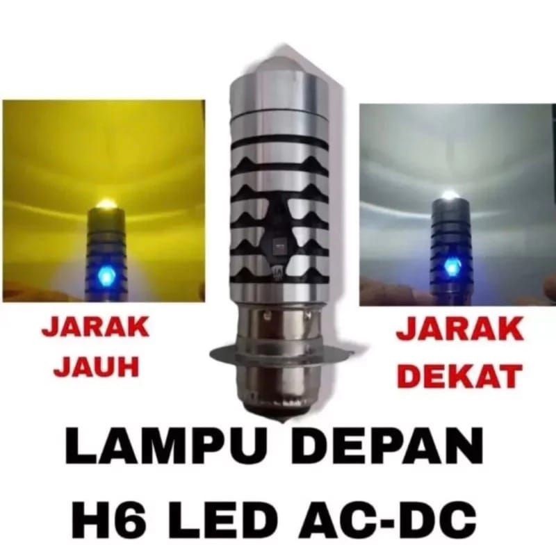 Jual LAMPU UTAMA LED H6 LASER + SENJA BIRU - LAMPU DEPAN TIPE LASER DEKAT PUTIH JAUH KUNING ...