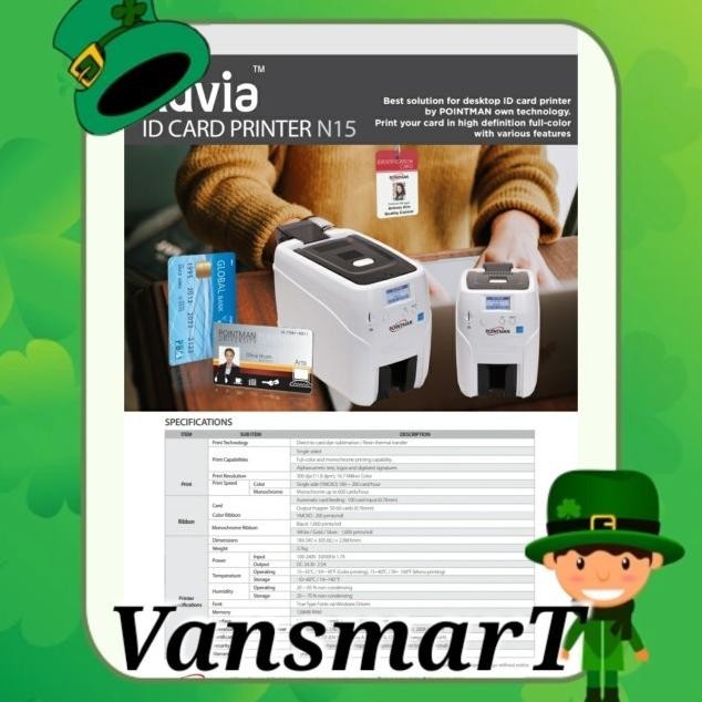 Jual Mesin Cetak Id Card Pointman Nuvia N15 Free Ribbon Warna Dan Kartu ...