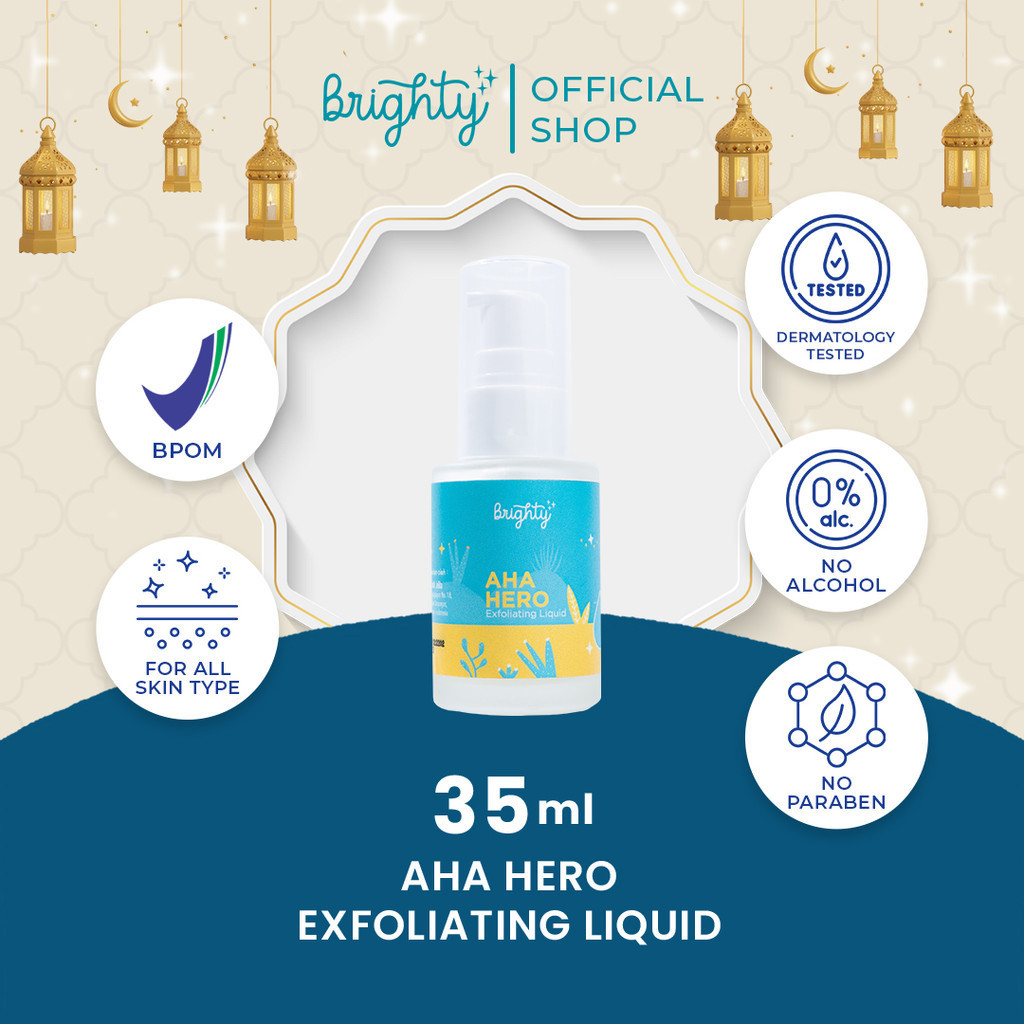 Jual Brighty Aha Hero Exfoliating Liquid Serum Pencerah Ketiak Jerawat ...