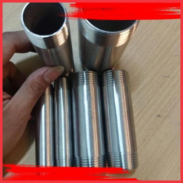 Jual (MAXS) PIPA NEPEL STAINLESS 304 1/2" INCH / PIPA NIPPLE SS304 ...