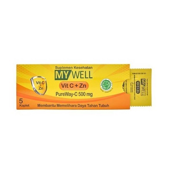 Jual MYWELL VIT C + ZN 5'S | Shopee Indonesia