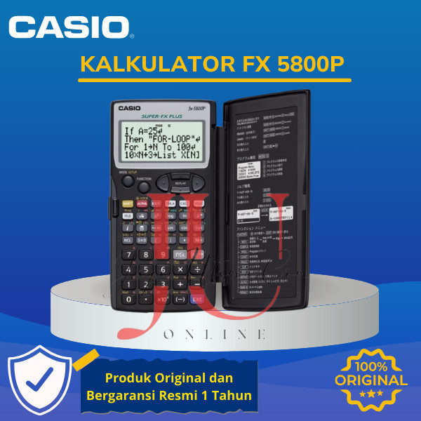 Jual Kalkulator Casio Fx-5800P - Scientific Calculator/Ilmiah/Sekolah ...