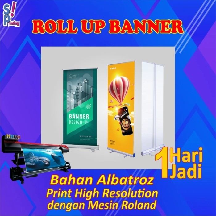 Jual Roll Up Banner Ukuran 60 X 160 Cm Print / Cetak | Shopee Indonesia