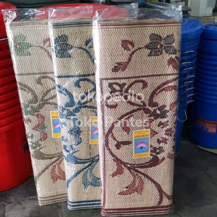 Jual Tikar Kipas Brand By Swan Plastik Rotan Lipat Karpet Hajatan (Asli ...